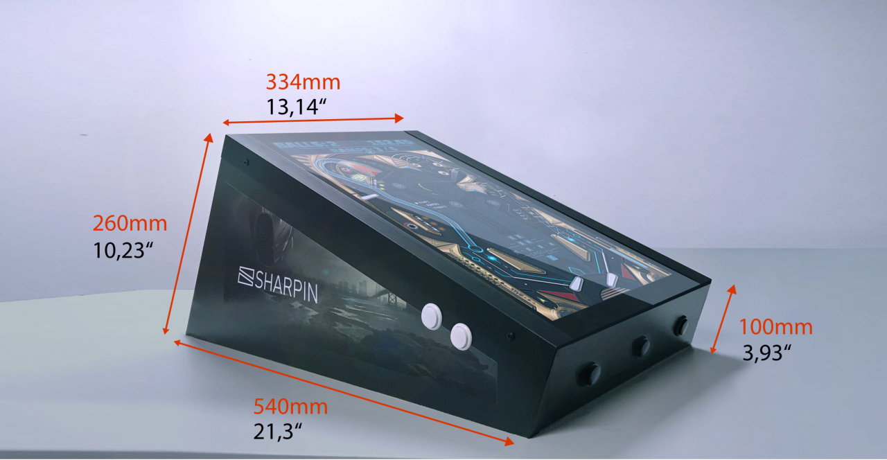 Sharpin Ultra Virtual Pinball Tabletop - Endless Pinball Entertainment